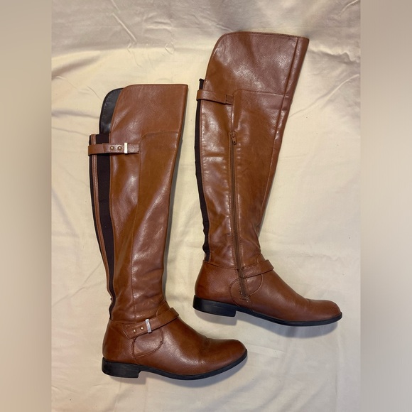 Shoes | Brown Kneehigh Riding Boots | Poshmark